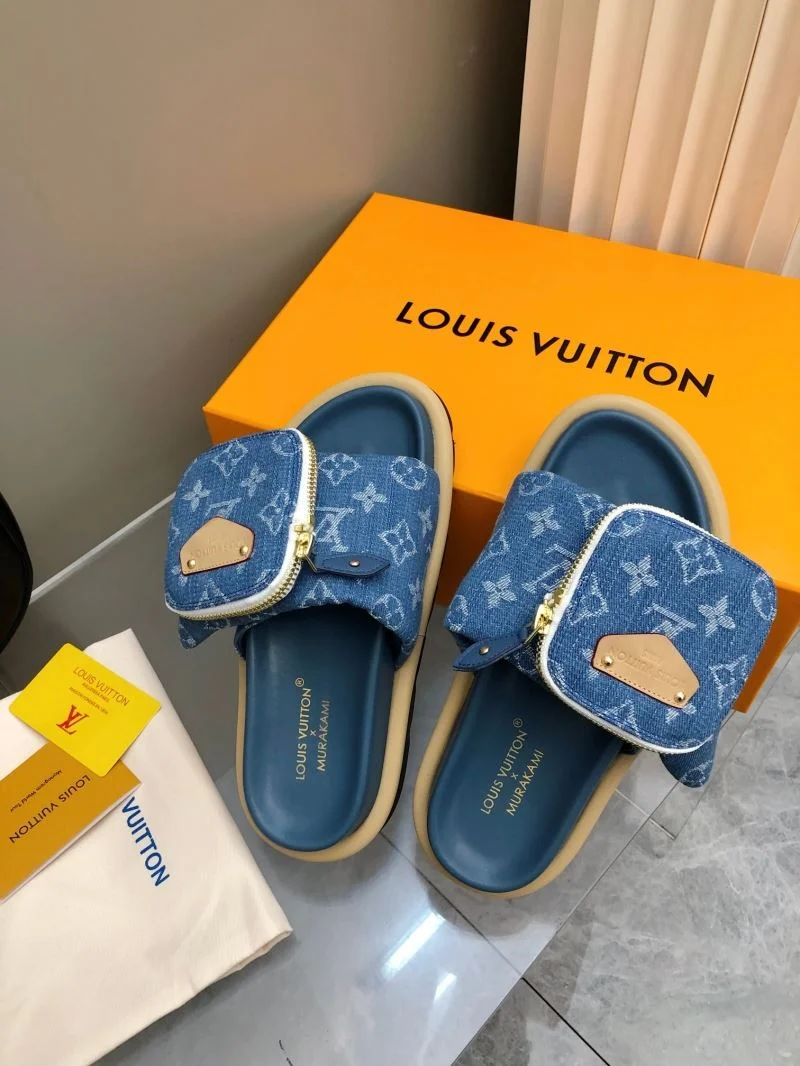 Precise copy Louis Vuitton Slippers