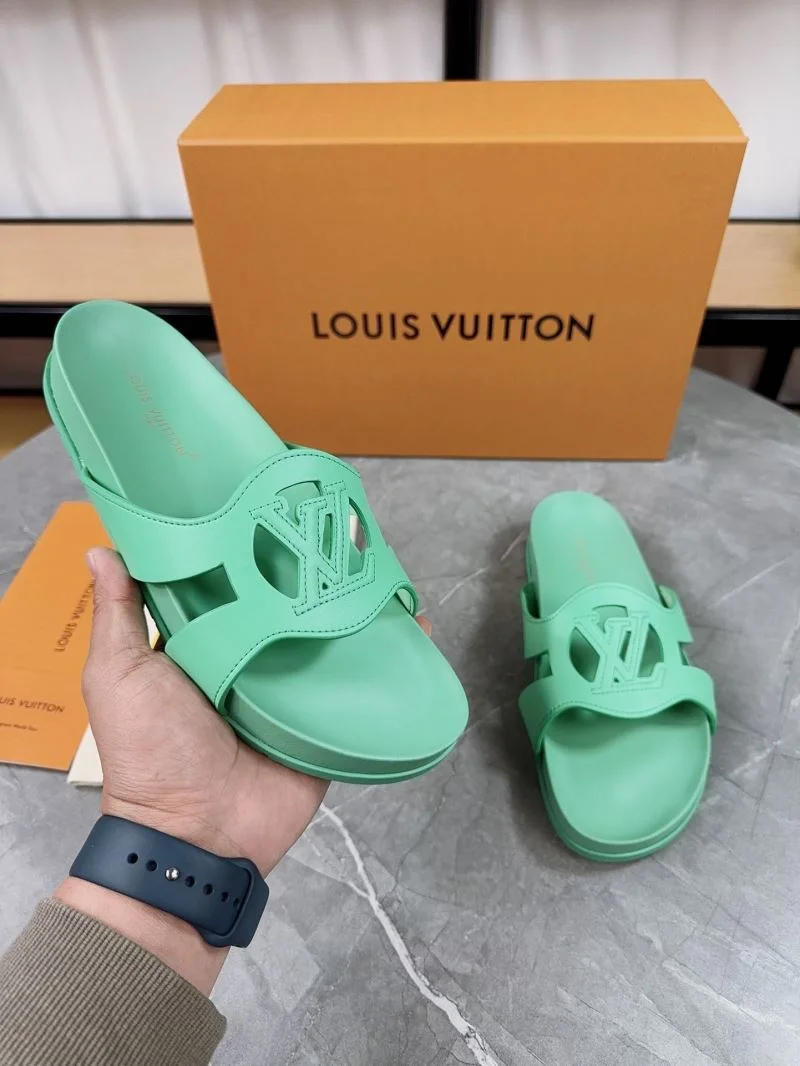 Brand-authenticated Louis Vuitton Slippers