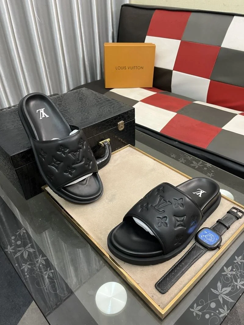 Exact replica Louis Vuitton Slippers