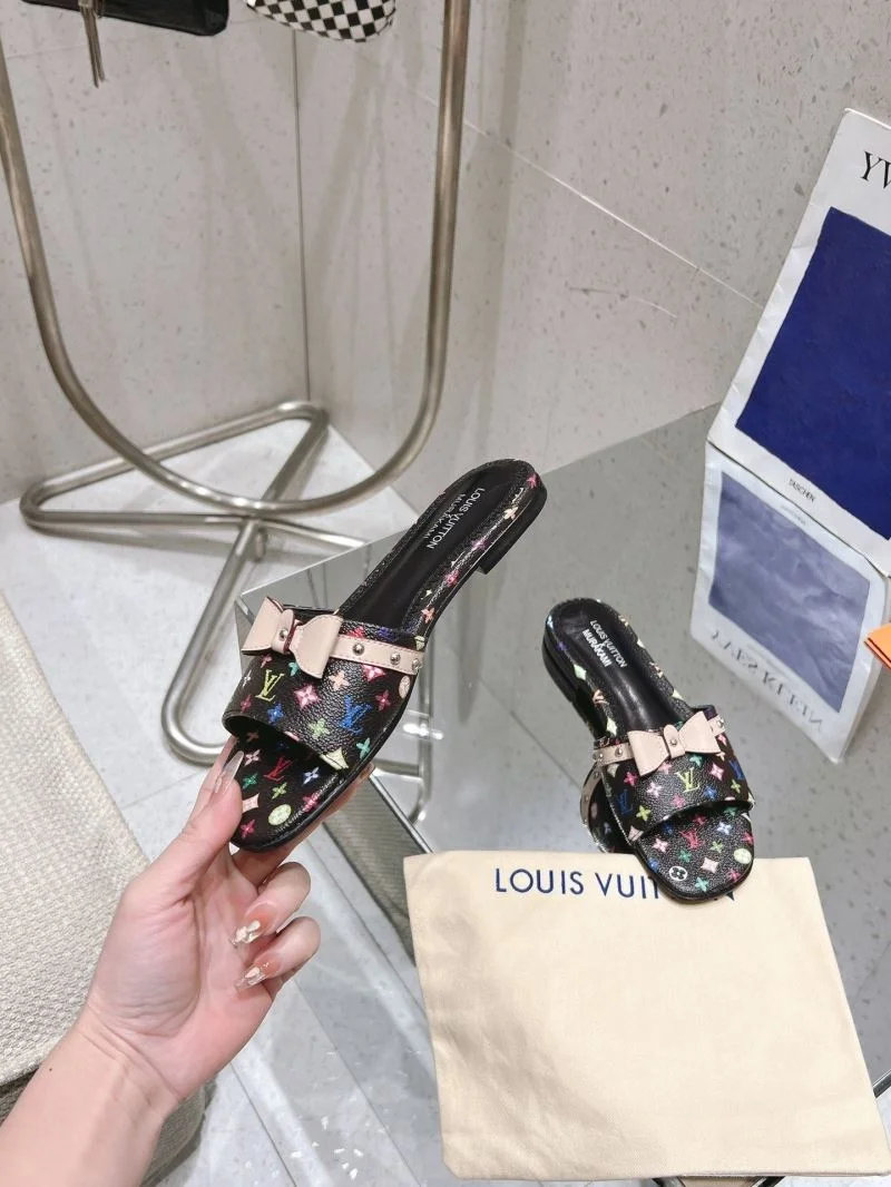 Precise copy Louis Vuitton Slippers