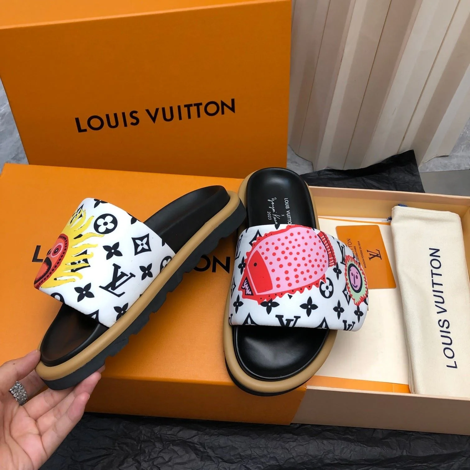 Real Louis Vuitton Slippers