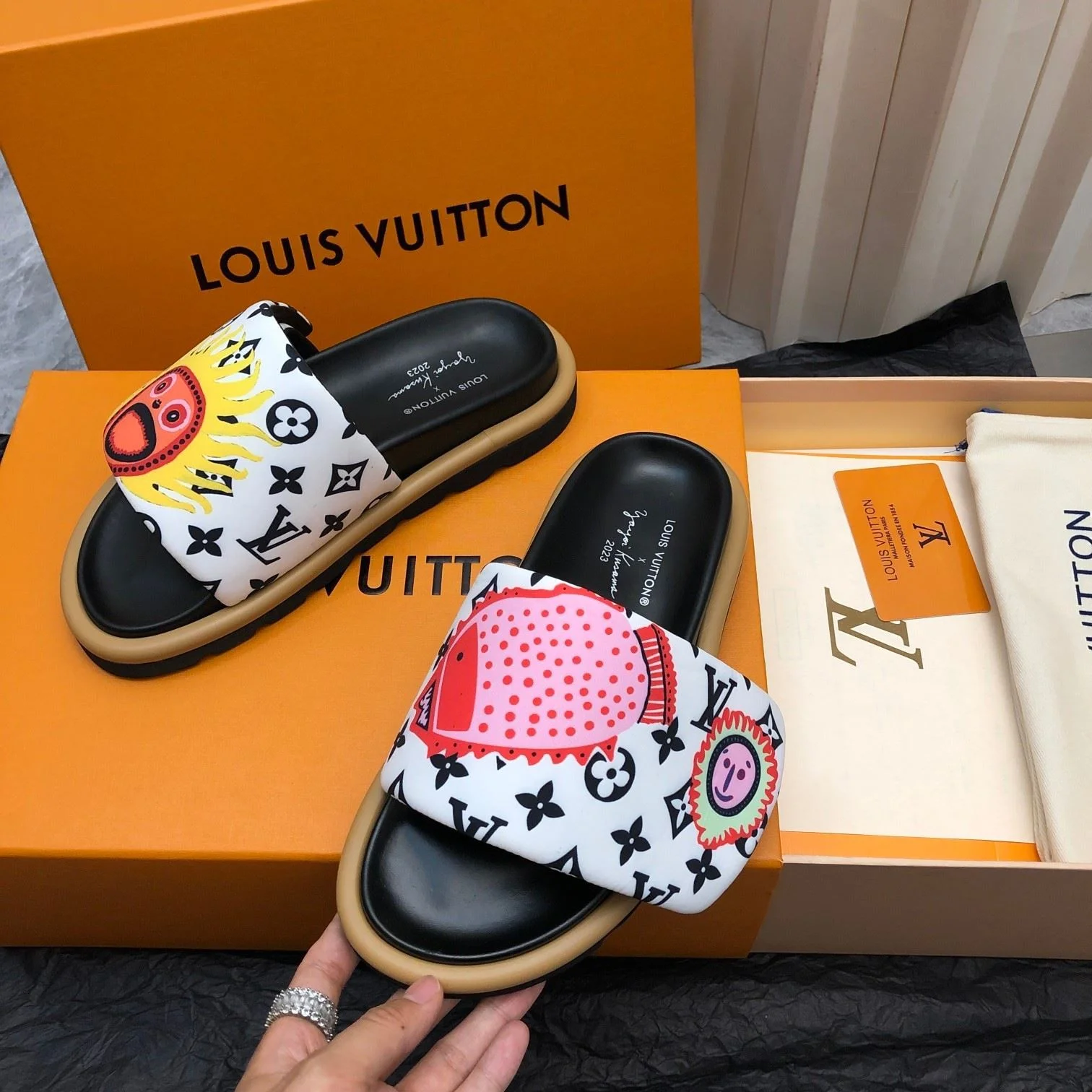 Real Louis Vuitton Slippers