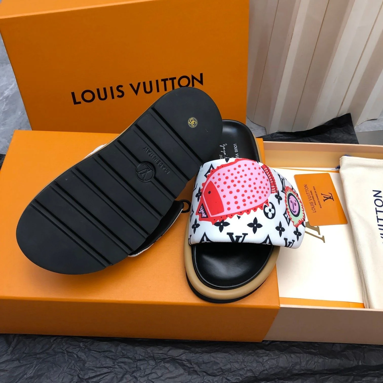 Real Louis Vuitton Slippers