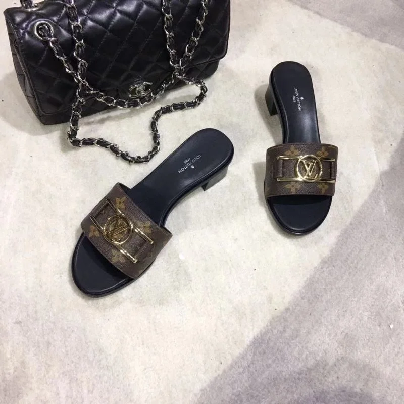 Brand-authenticated Louis Vuitton Slippers