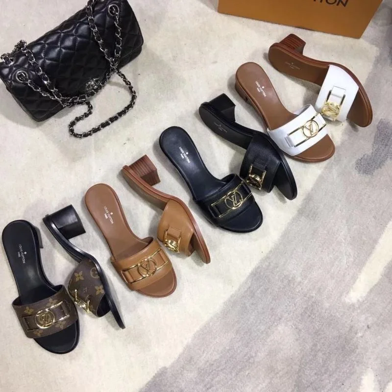 Brand-authenticated Louis Vuitton Slippers