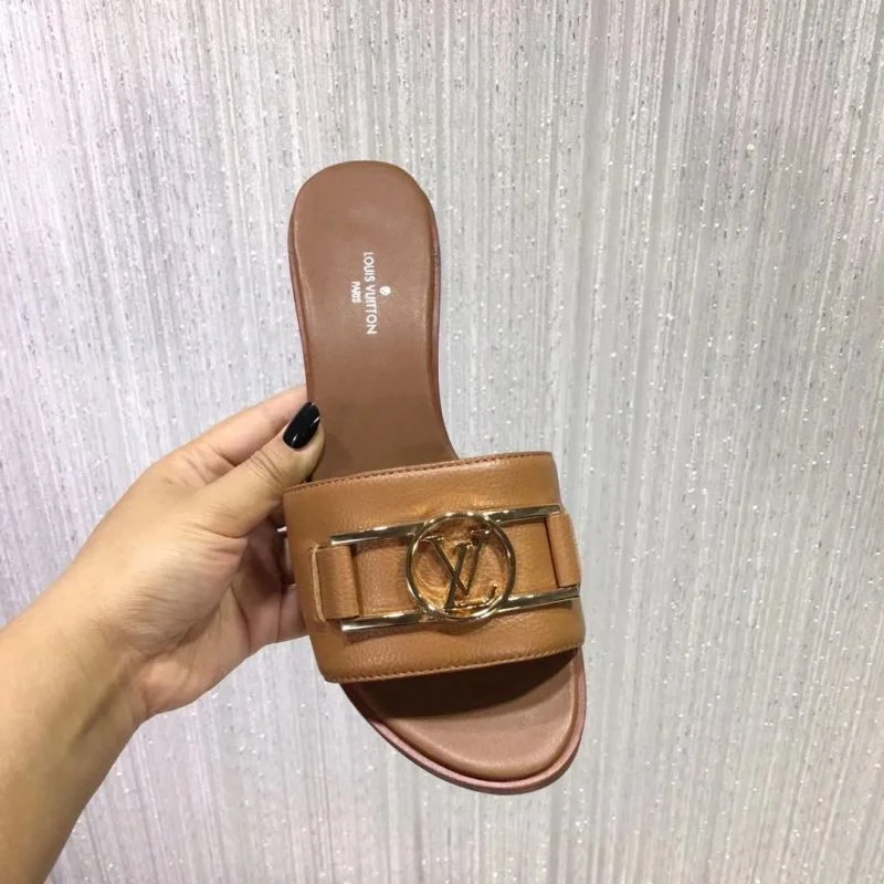 Precise copy Louis Vuitton Slippers