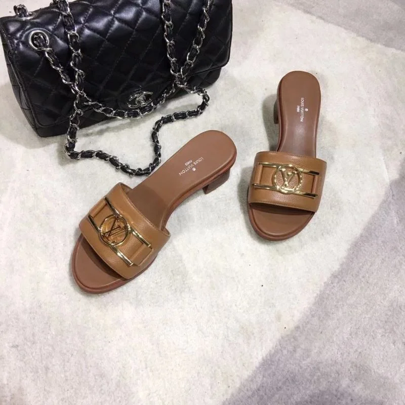 Precise copy Louis Vuitton Slippers