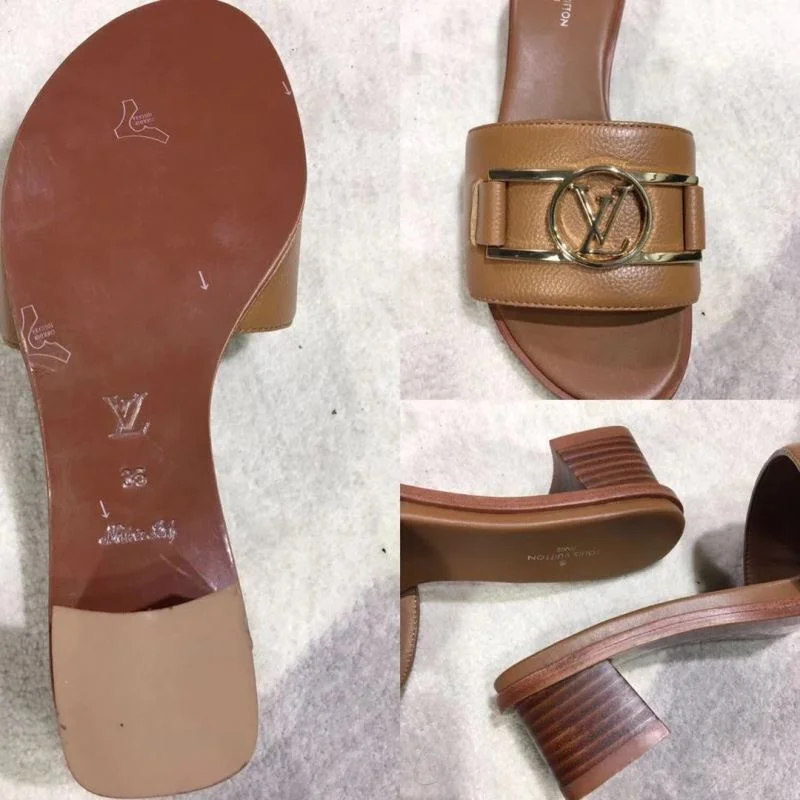 Precise copy Louis Vuitton Slippers
