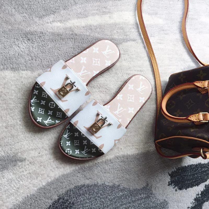 Brand-authenticated Louis Vuitton Slippers