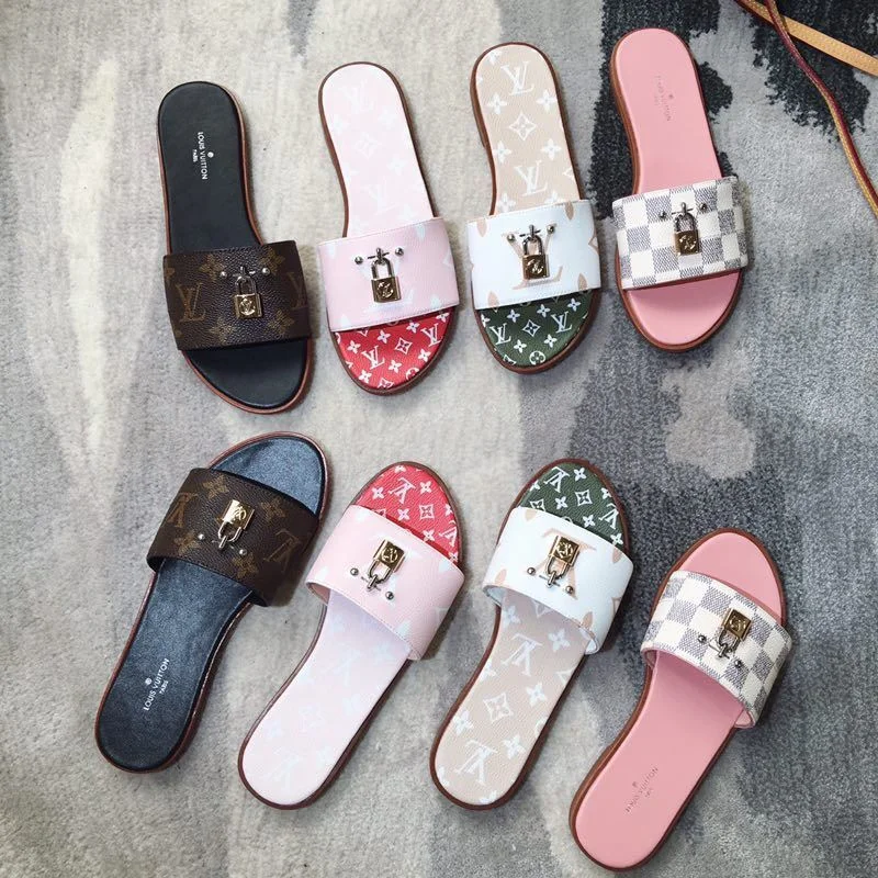 Brand-authenticated Louis Vuitton Slippers