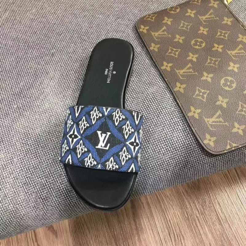 Brand-authenticated Louis Vuitton Slippers
