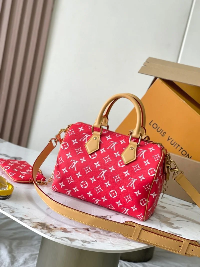 Brand-authenticated Louis Vuitton Speedy Bags