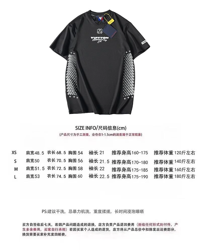 Accurate model Louis Vuitton T-Shirts