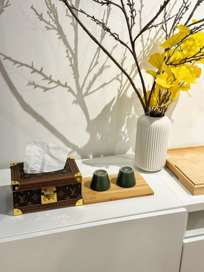 Brand-authenticated Louis Vuitton Tissue Boxes