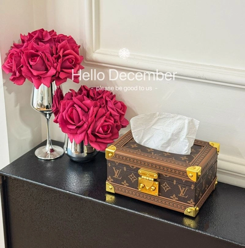 Brand-authenticated Louis Vuitton Tissue Boxes