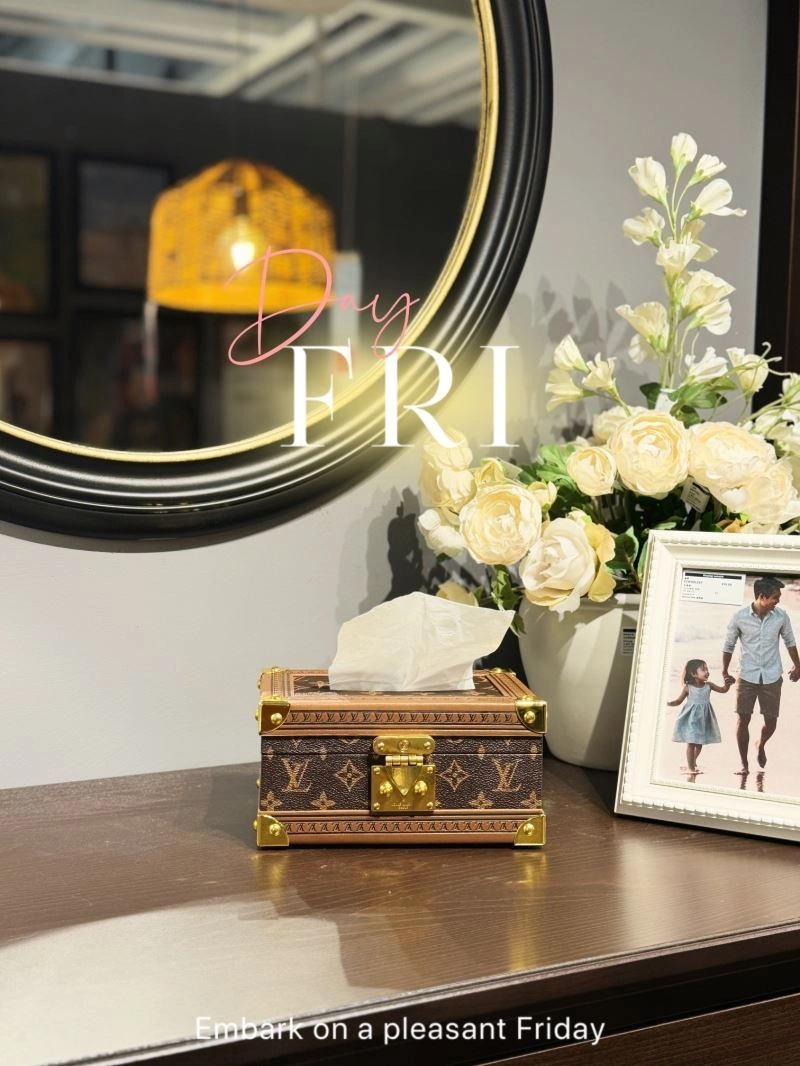 Brand-authenticated Louis Vuitton Tissue Boxes