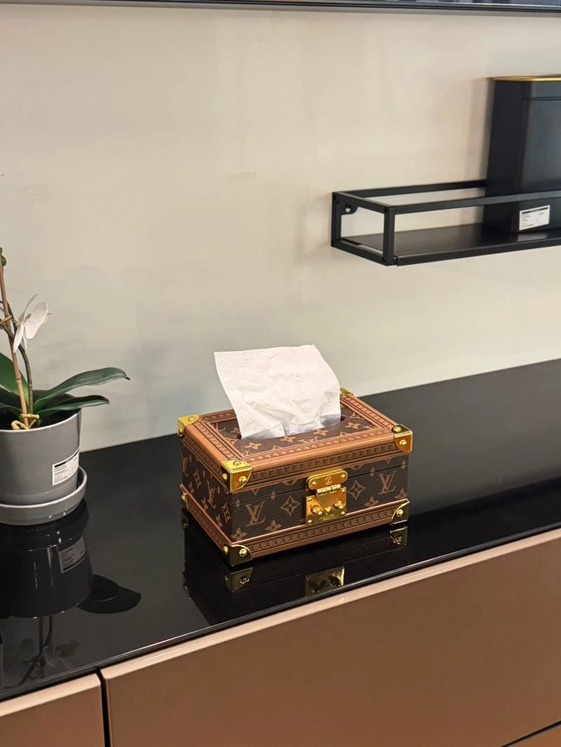 Brand-authenticated Louis Vuitton Tissue Boxes