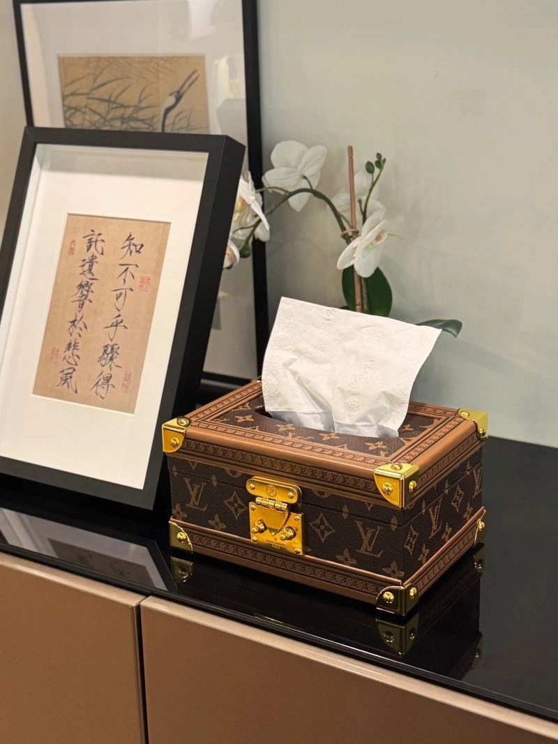 Brand-authenticated Louis Vuitton Tissue Boxes