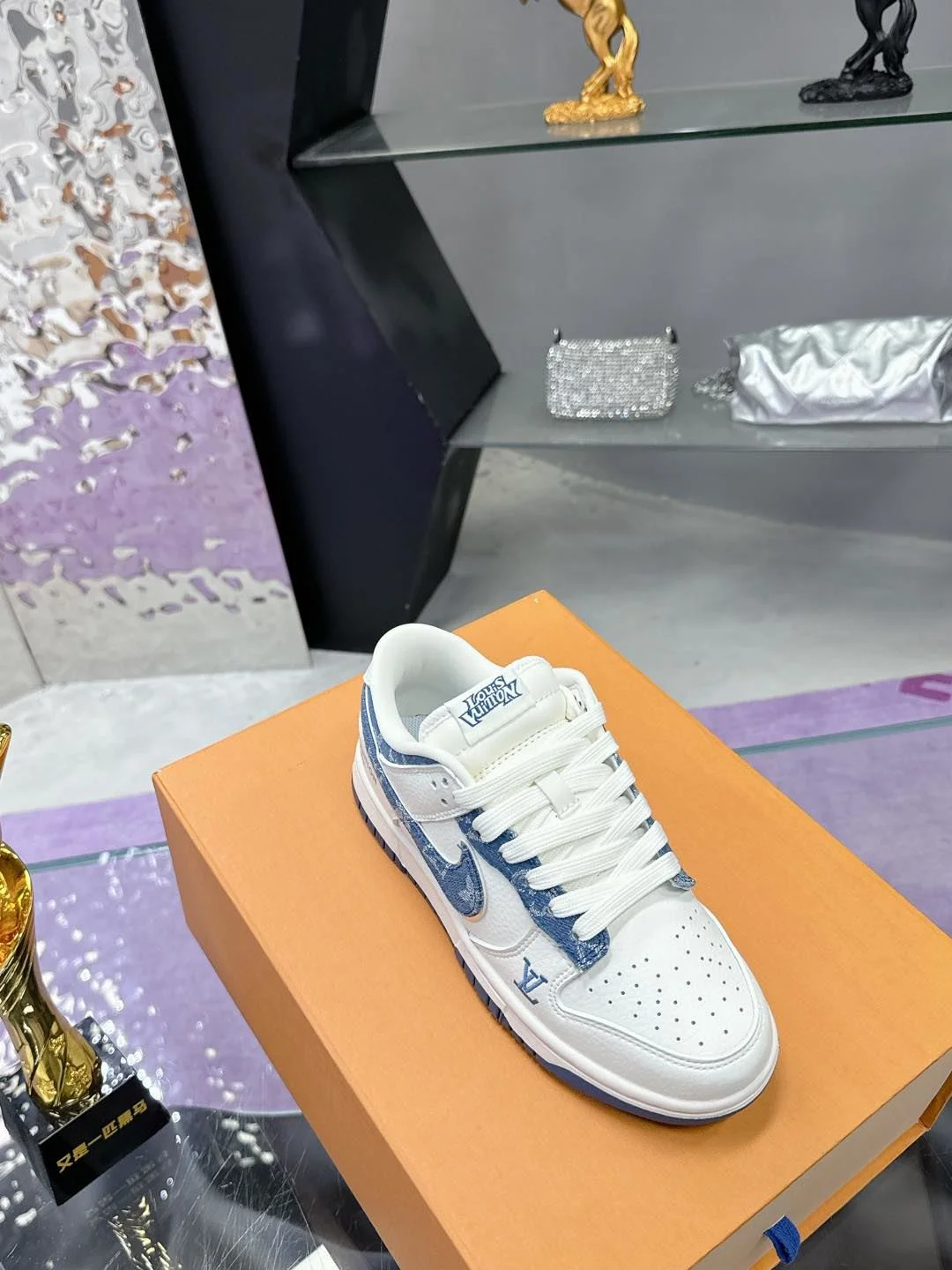 Brand-authenticated Louis Vuitton x Nike Shoes