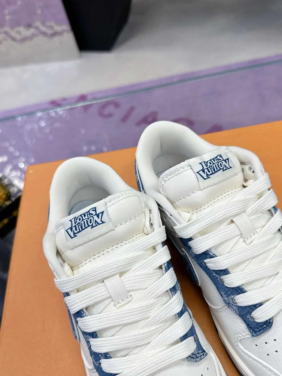 Brand-authenticated Louis Vuitton x Nike Shoes