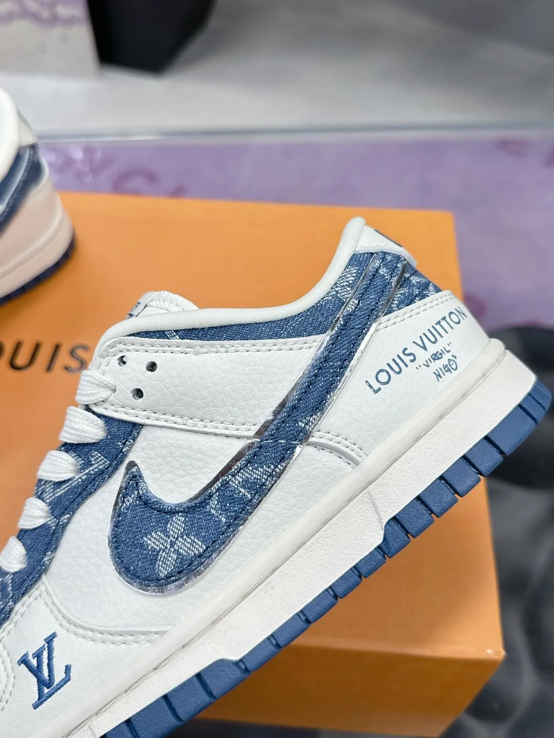 Brand-authenticated Louis Vuitton x Nike Shoes