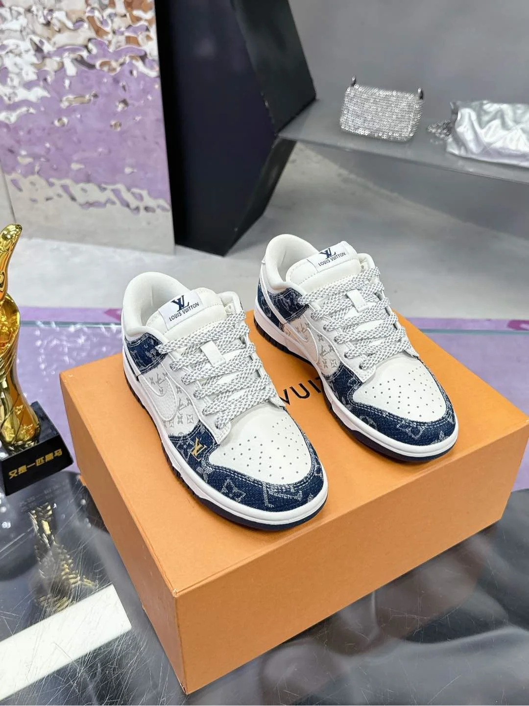 Precise copy Louis Vuitton x Nike Shoes