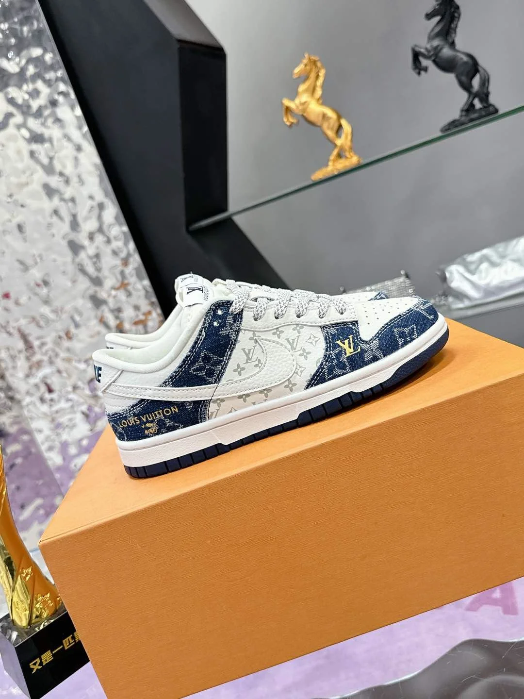 Precise copy Louis Vuitton x Nike Shoes