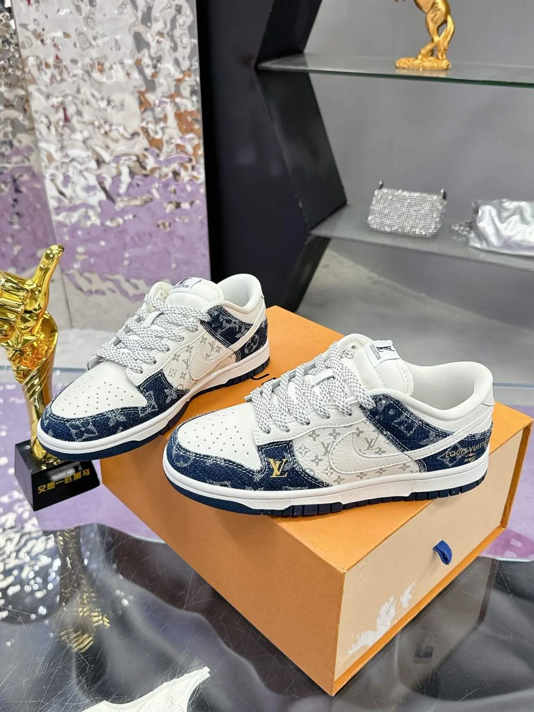 Precise copy Louis Vuitton x Nike Shoes