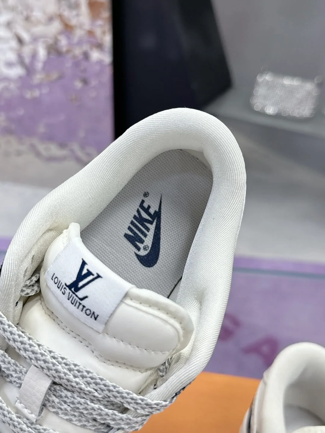 Precise copy Louis Vuitton x Nike Shoes