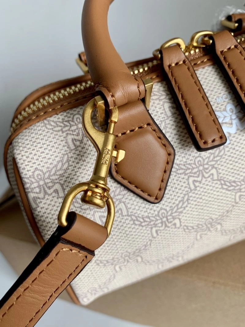 Brand-authenticated MCM Boston Bags