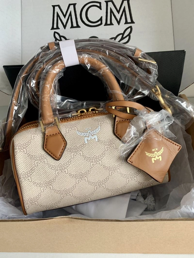 Brand-authenticated MCM Boston Bags