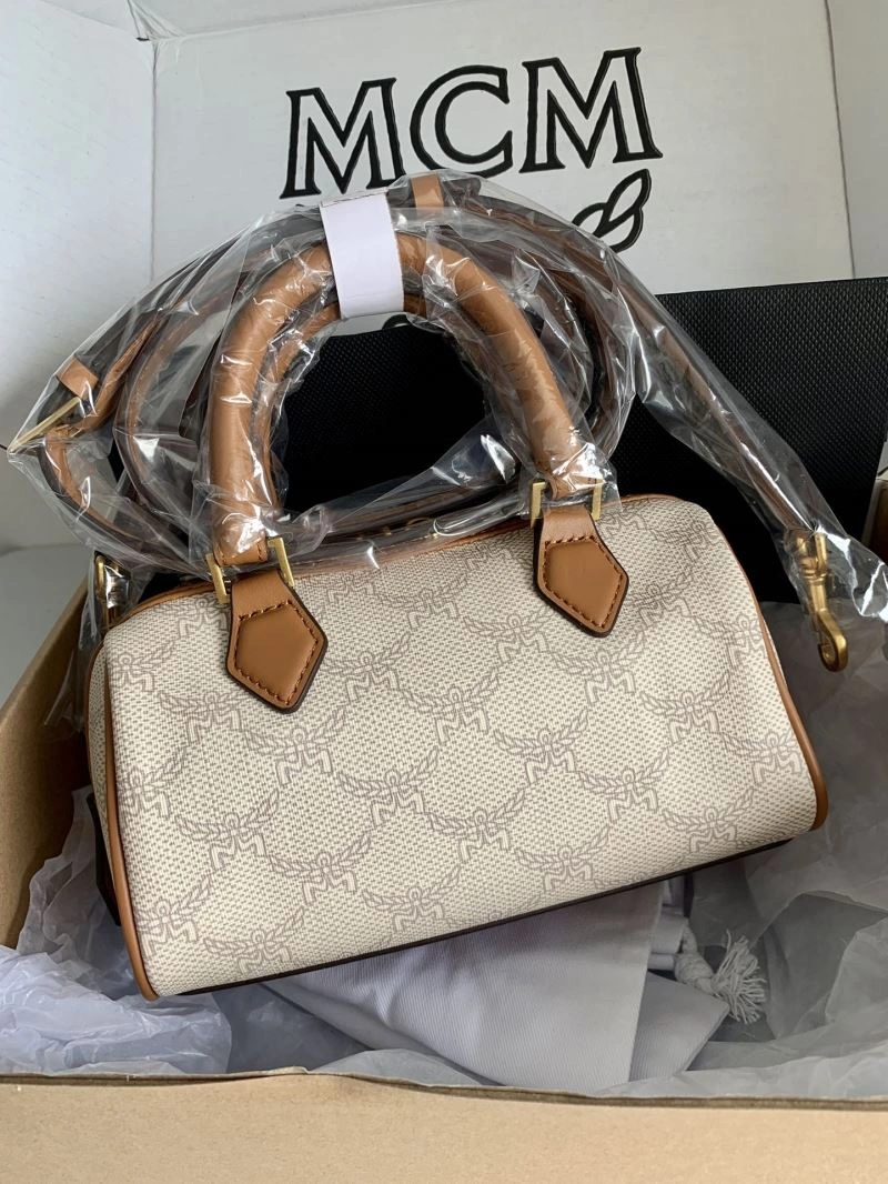 Brand-authenticated MCM Boston Bags