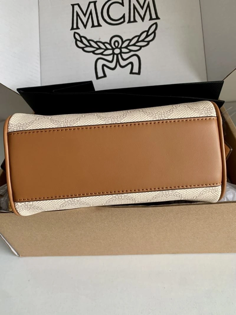 Brand-authenticated MCM Boston Bags