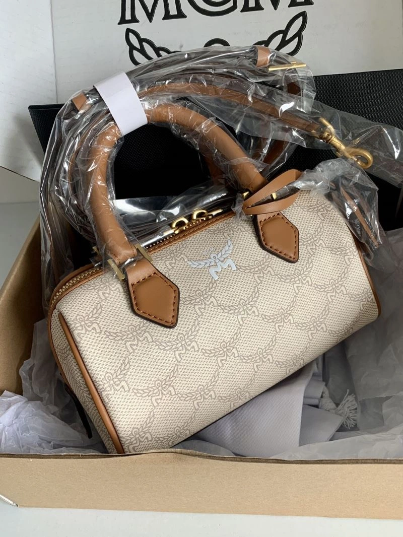 Brand-authenticated MCM Boston Bags