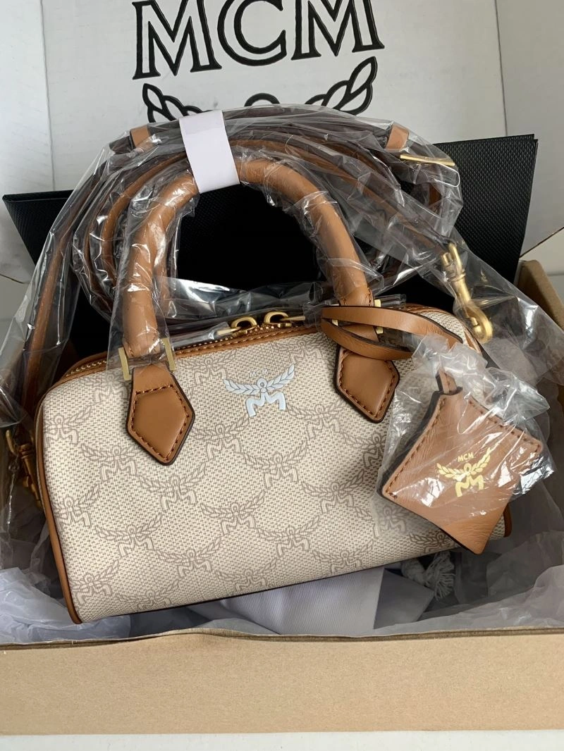 Brand-authenticated MCM Boston Bags