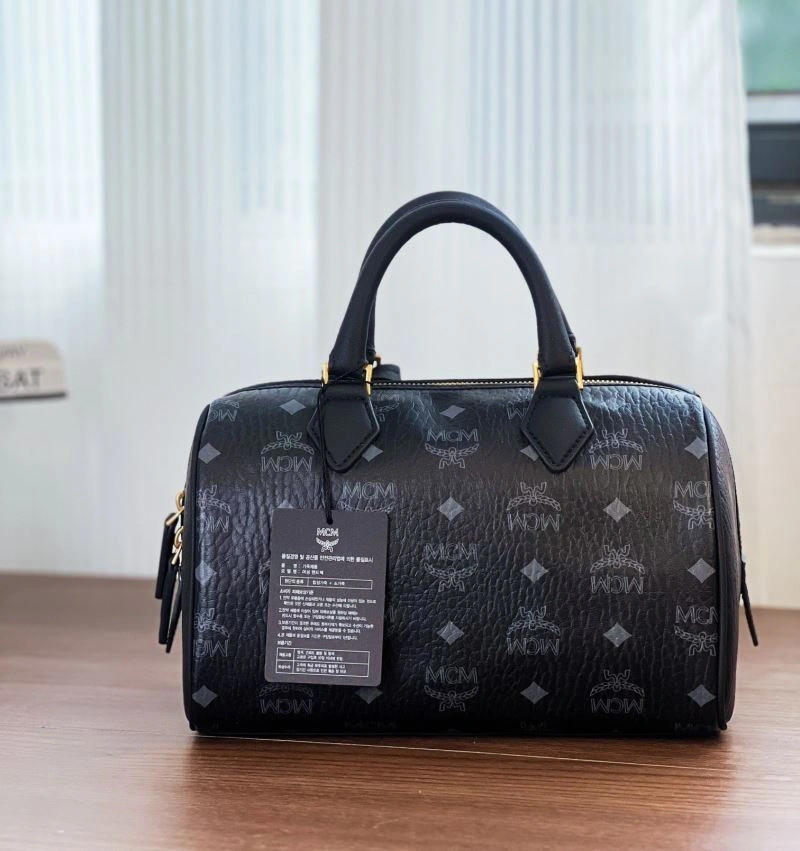 Indistinguishable MCM Boston Bags