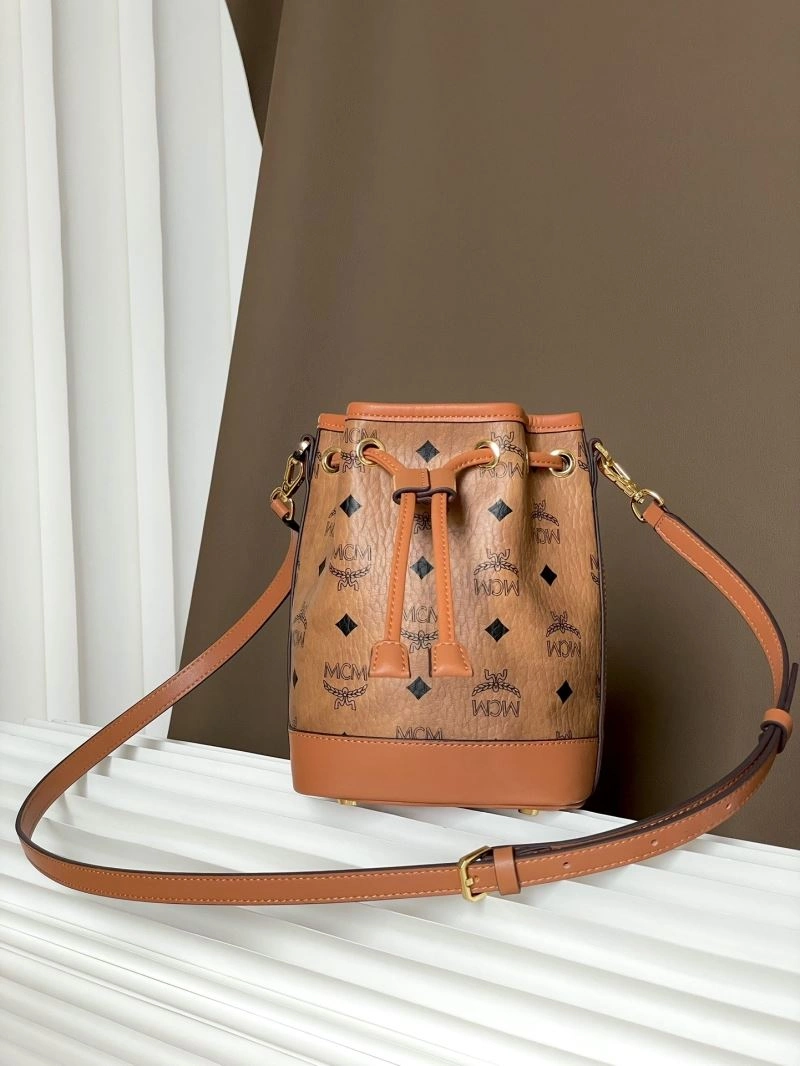 Real MCM Bucket Bags