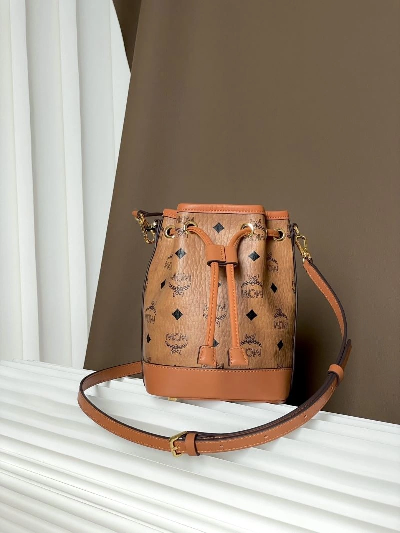 Real MCM Bucket Bags