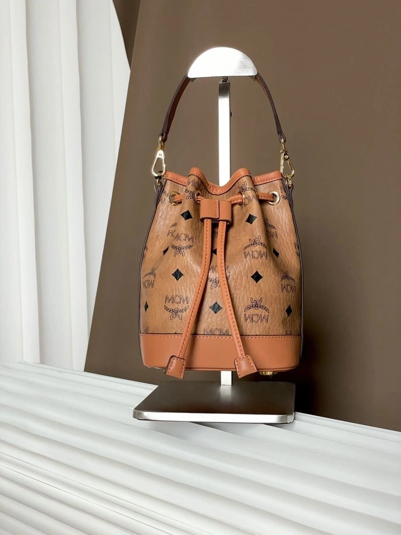 Real MCM Bucket Bags