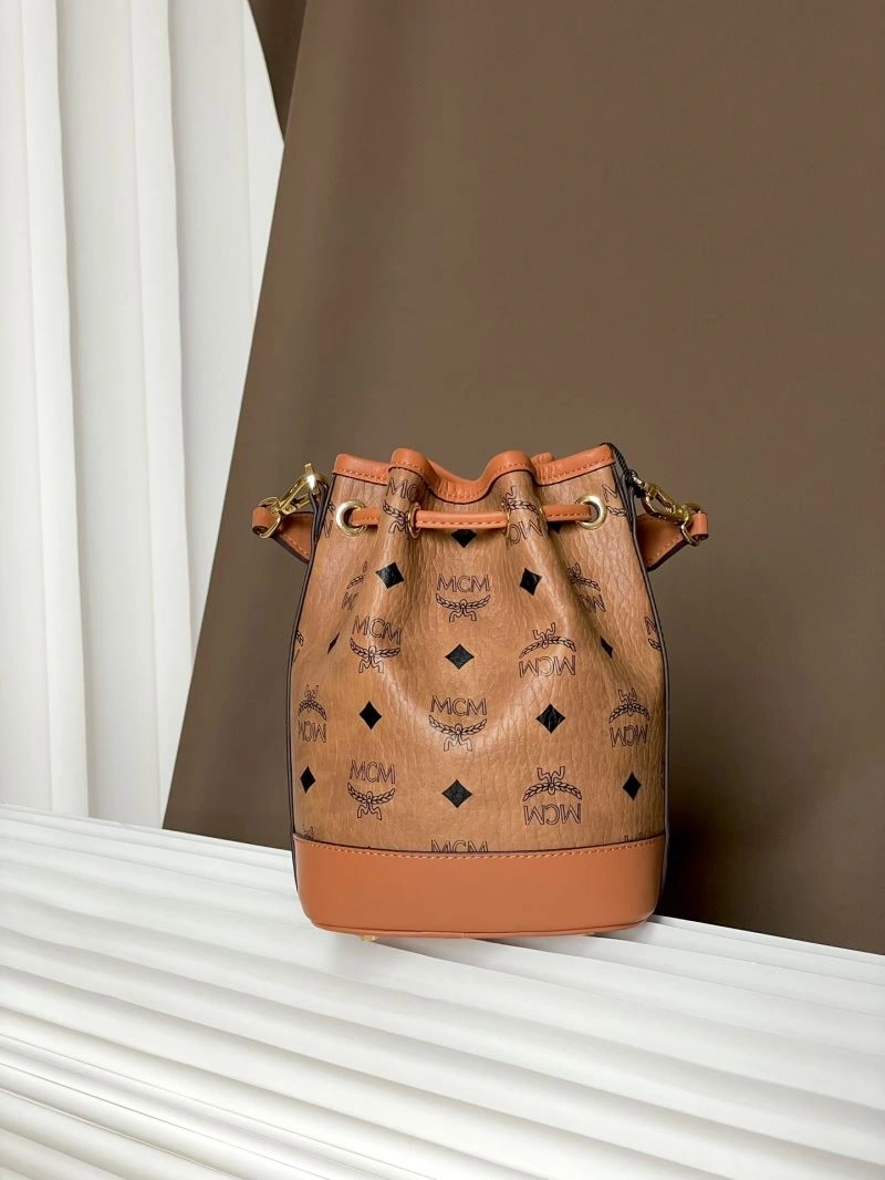 Real MCM Bucket Bags