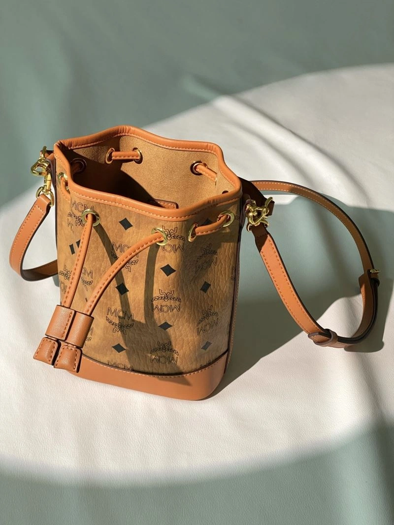 Real MCM Bucket Bags
