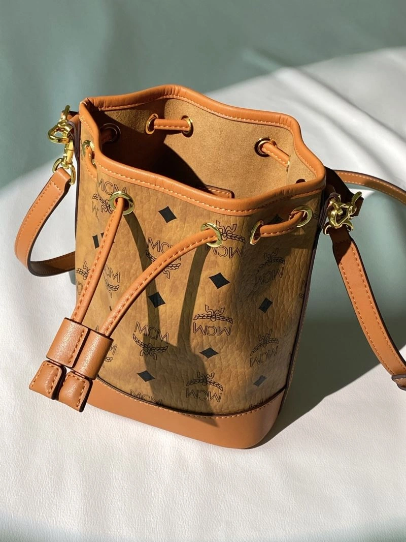 Real MCM Bucket Bags