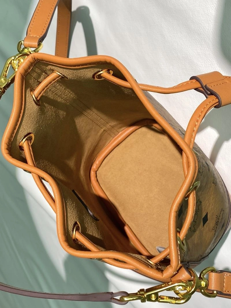 Real MCM Bucket Bags