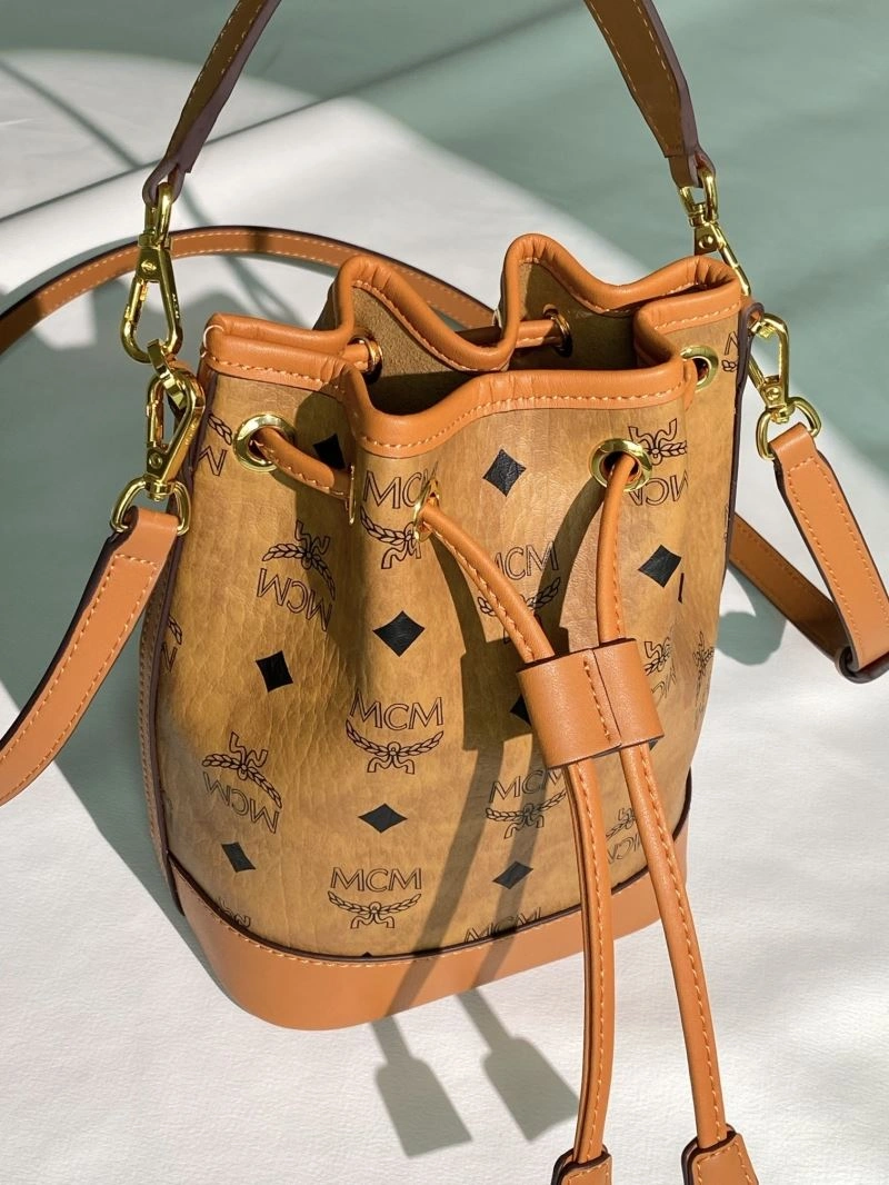 Real MCM Bucket Bags