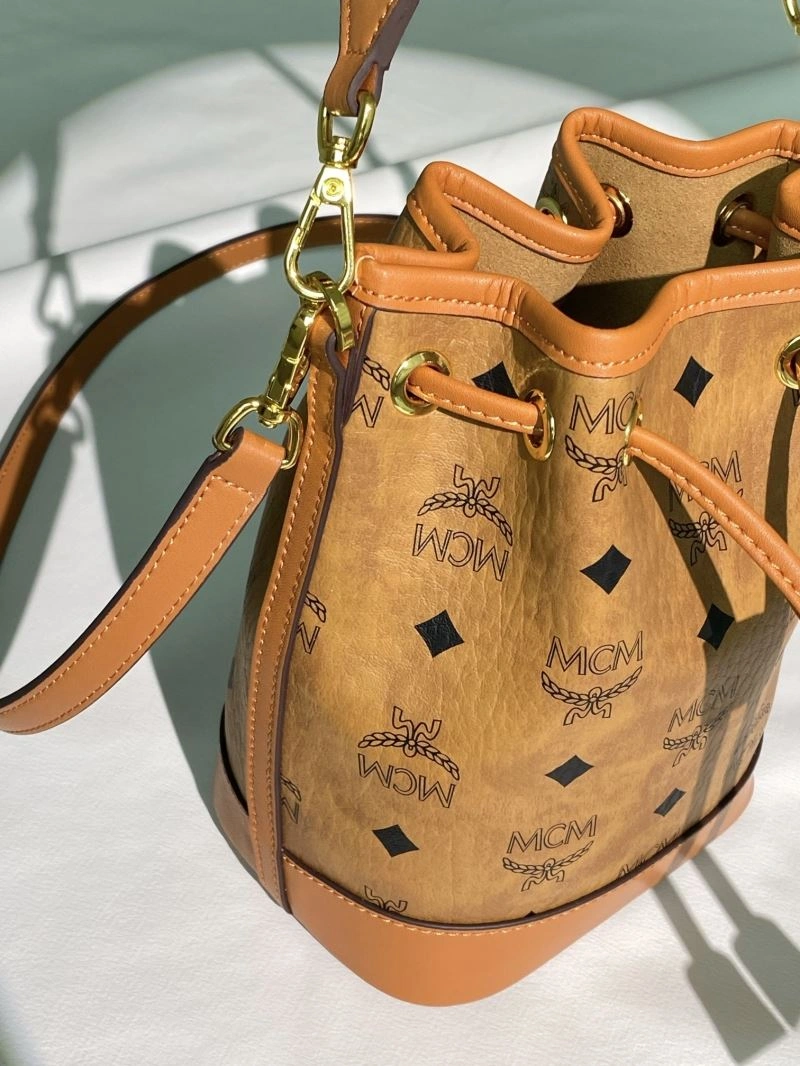 Real MCM Bucket Bags