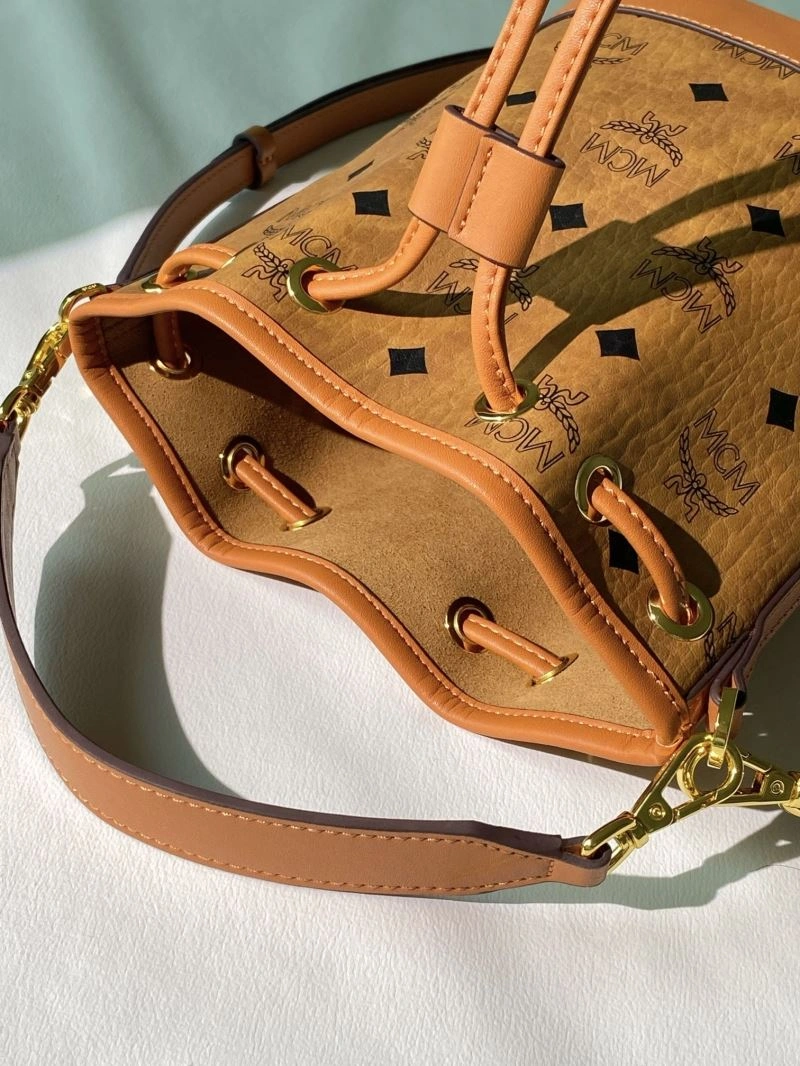Real MCM Bucket Bags