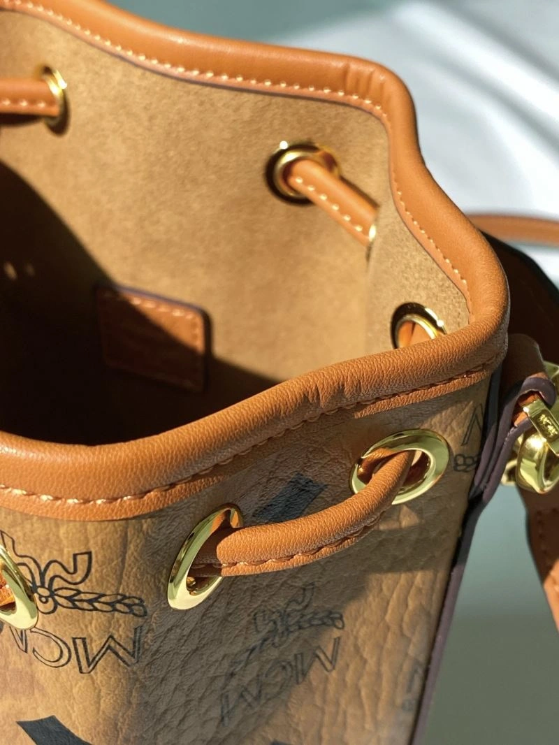 Real MCM Bucket Bags
