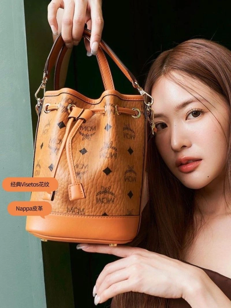 Real MCM Bucket Bags