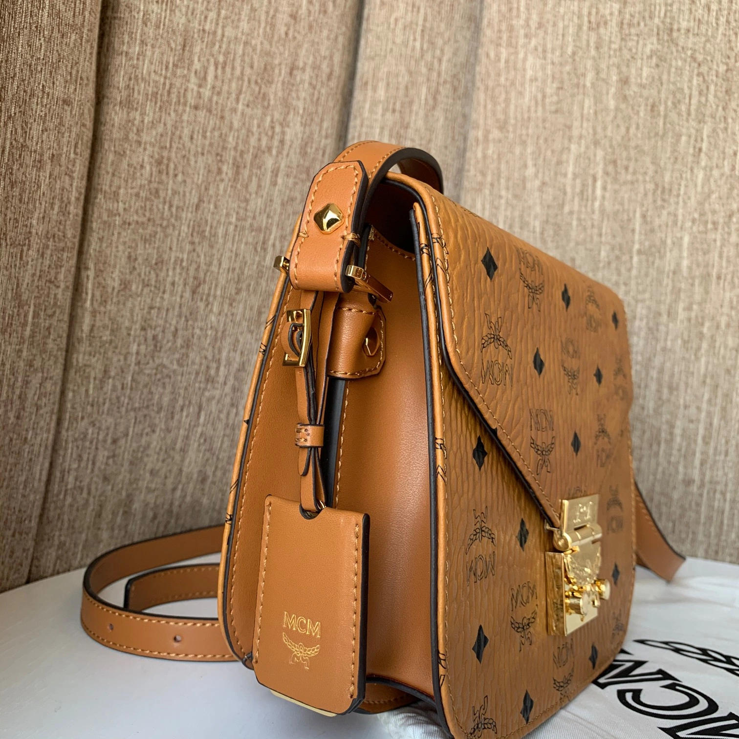 Exact replica MCM Satchel Bags