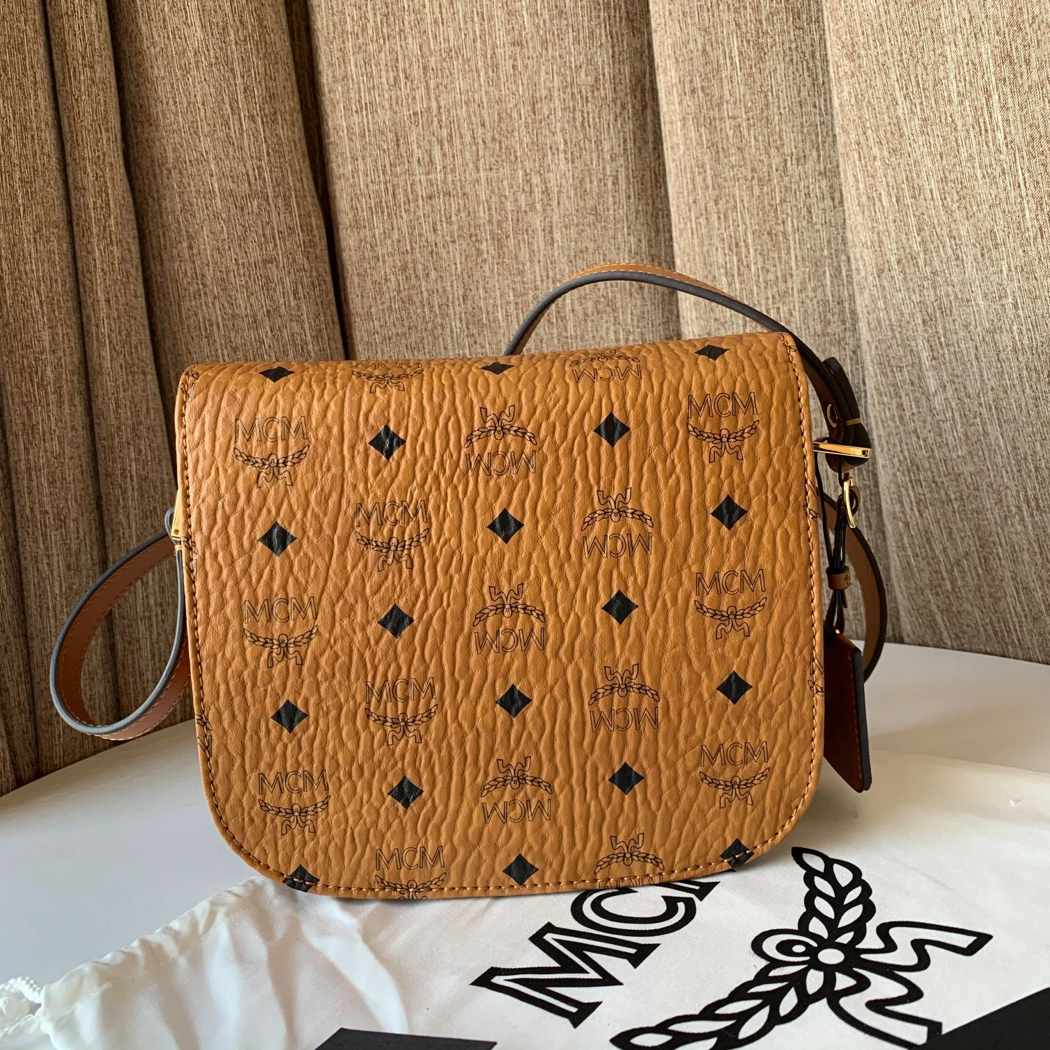 Exact replica MCM Satchel Bags